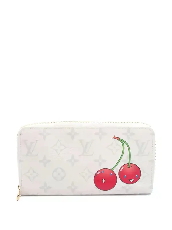 LOUIS VUITTON X Tm 2021 Monogram Cherry Zippy Wallet - White