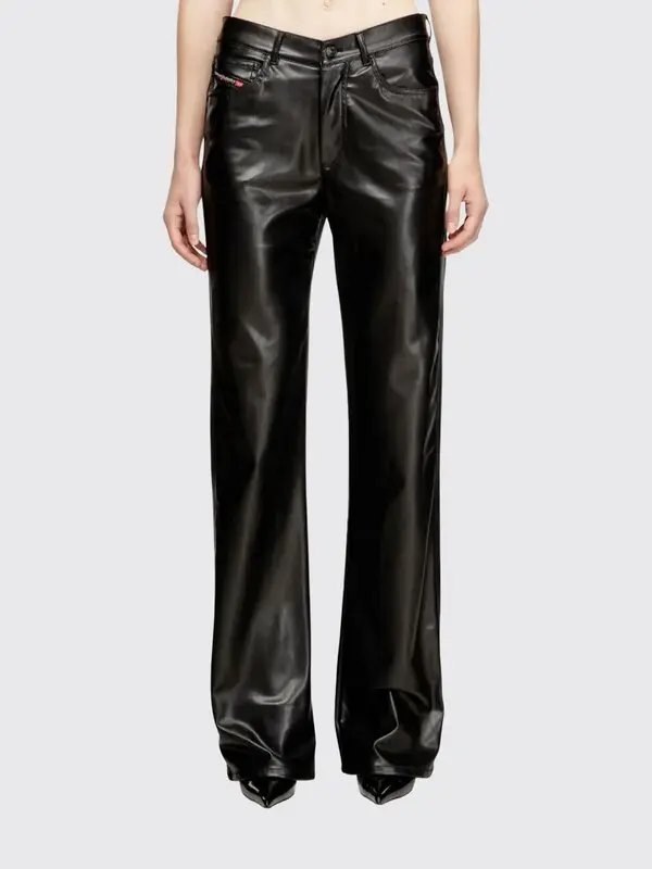 DIESEL® Wide Leg Trousers - Black