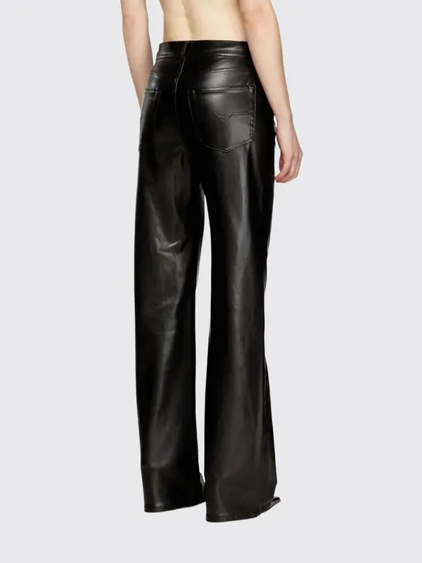 DIESEL® Wide Leg Trousers - Black
