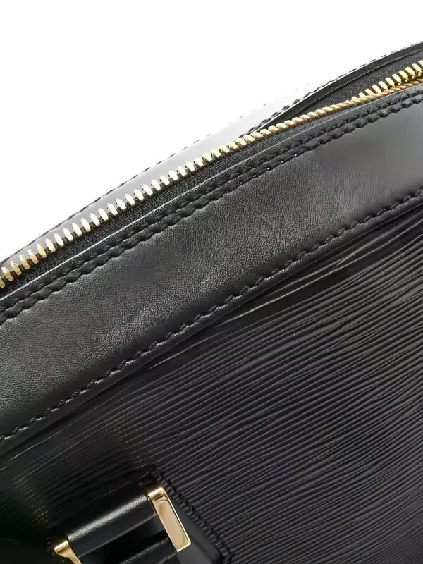 LOUIS VUITTON 1998 Sablon Leather Tote Bag - Black