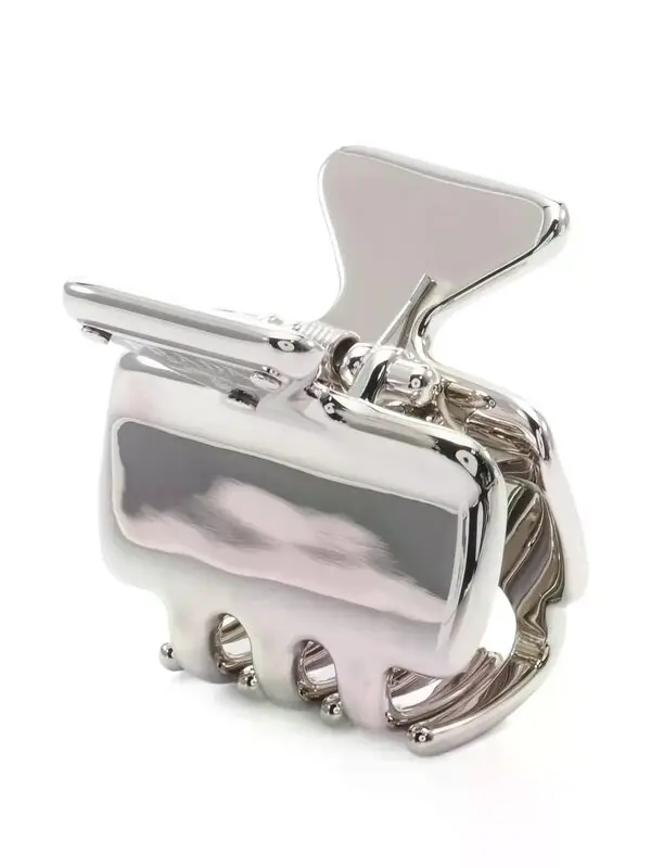 Prada Triangle Logo Hair Clip