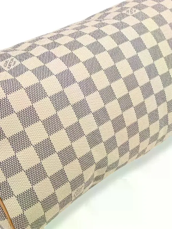 LOUIS VUITTON 2008 Speedy 30 Check-pattern Tote Bag