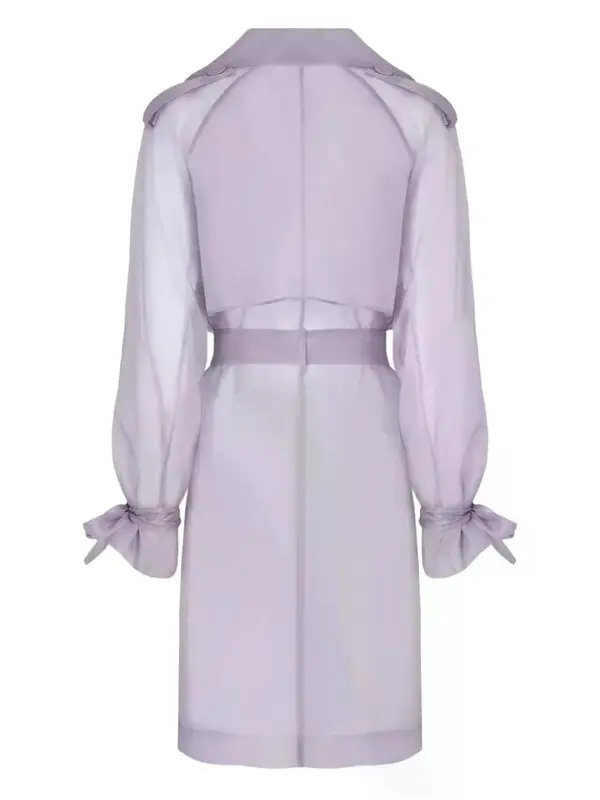 Pinko Tie-detail Belted Coat