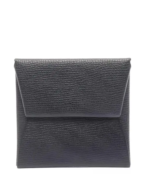 Hermès 2020 Textured Wallet - Black