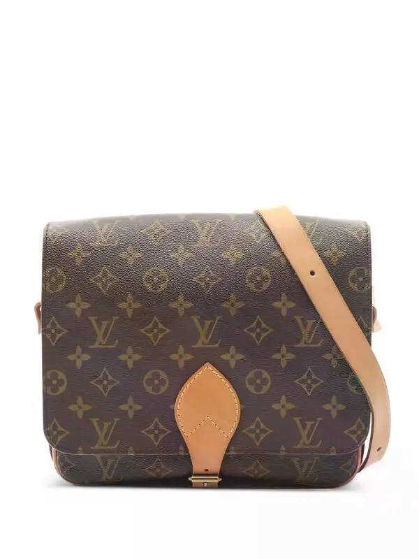 LOUIS VUITTON 1990 Cartesier Gm Monogram Canvas Crossbody Bag - Brown