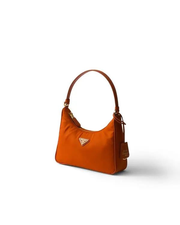 Prada Re-edition 2005 Re-nylon And Saffiano Mini Bag - Orange