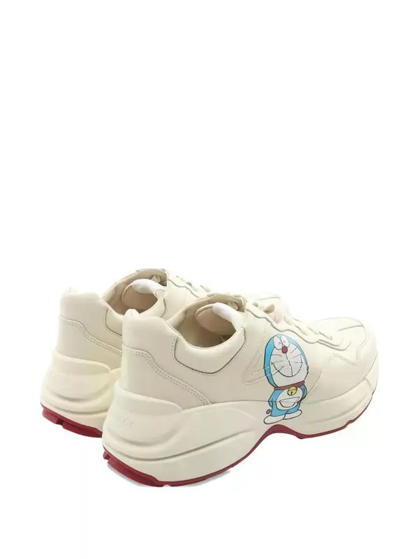 Gucci 2010s Doraemon Leather Sneakers