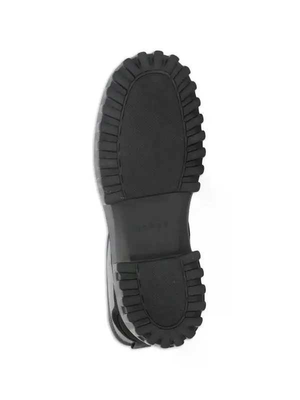 Hogan Embossed Logo Raised Sole Boots