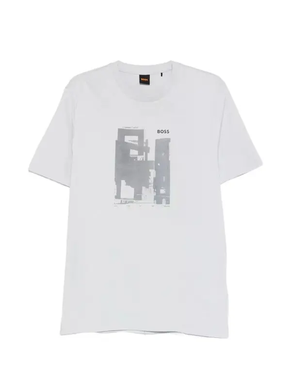 BOSS Graphic-print T-shirt - Grey