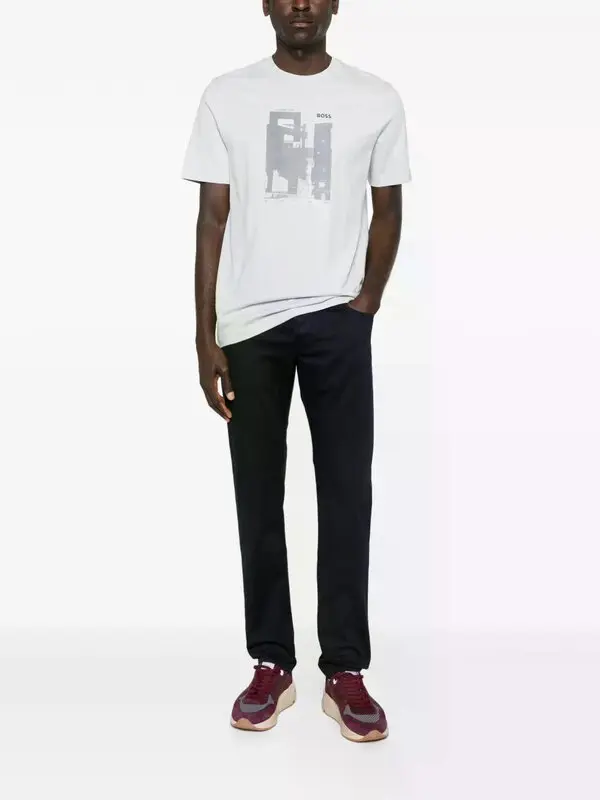 BOSS Graphic-print T-shirt - Grey