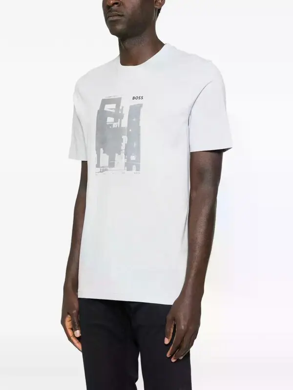 BOSS Graphic-print T-shirt - Grey