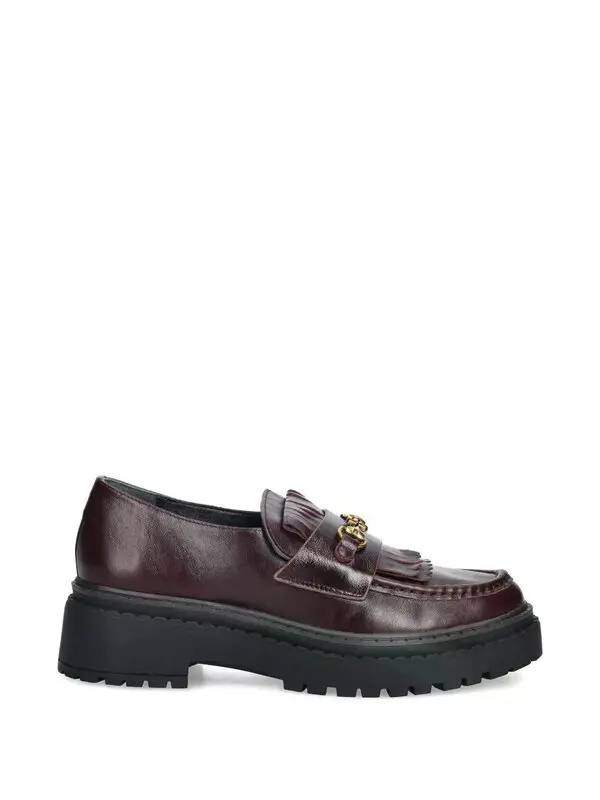 NOKWOL Fringed Lug Sole Loafers