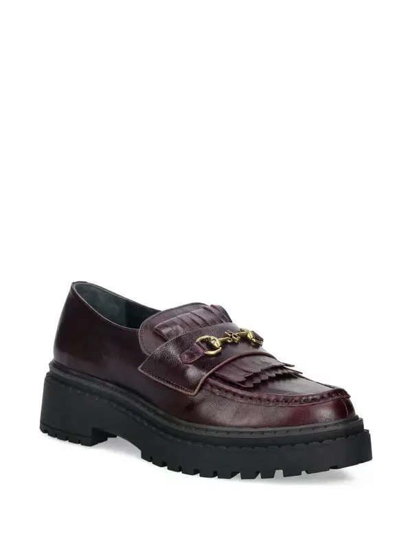 NOKWOL Fringed Lug Sole Loafers