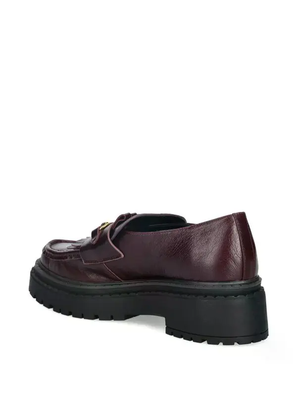 NOKWOL Fringed Lug Sole Loafers