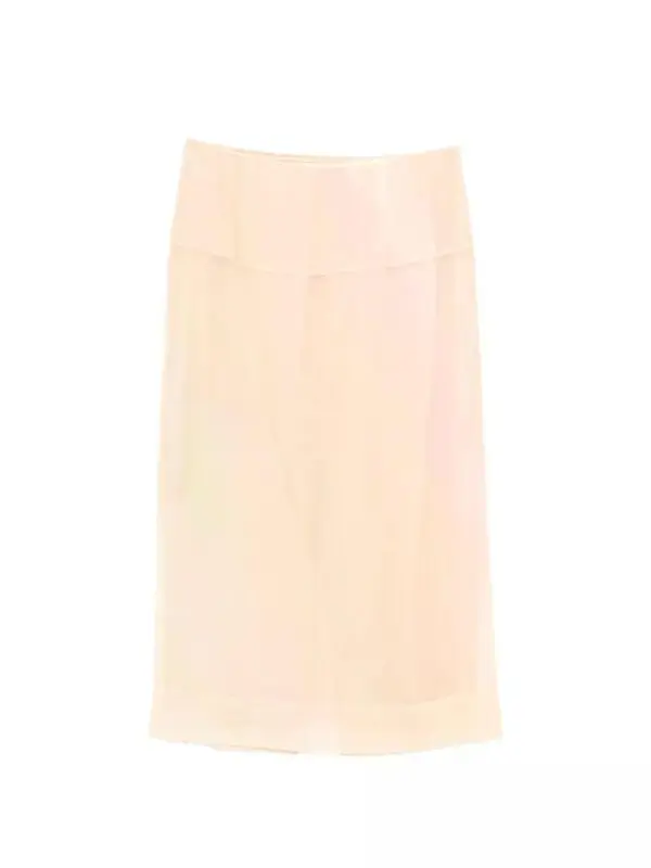 LESS Silk Midi Skirt