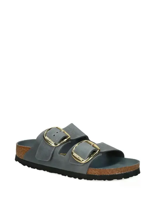 BIRKENSTOCK Arizona Sandals With Gold-tone Hardware - Grey