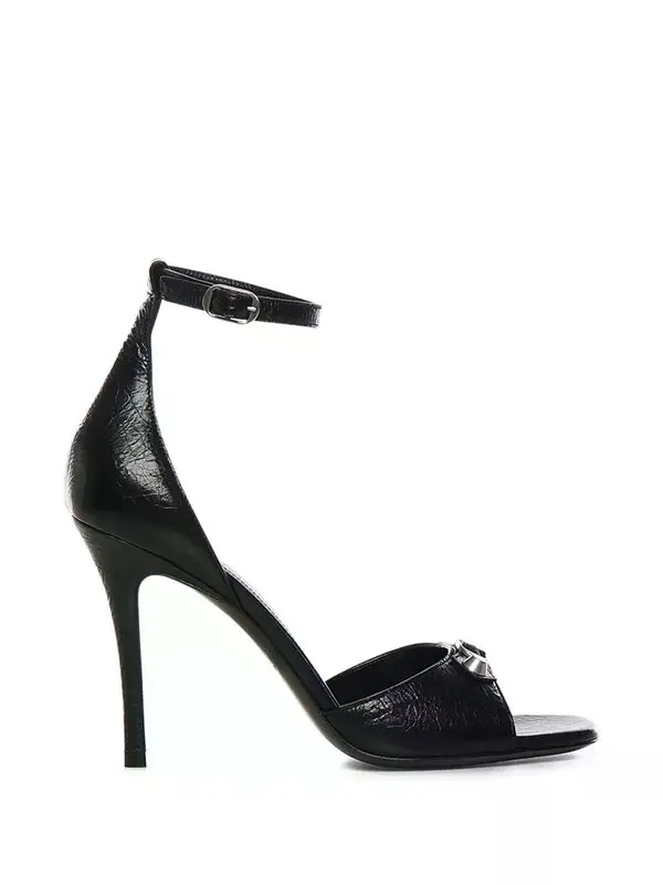 Balenciaga City Uptown Ankle-strap Sandals - Black