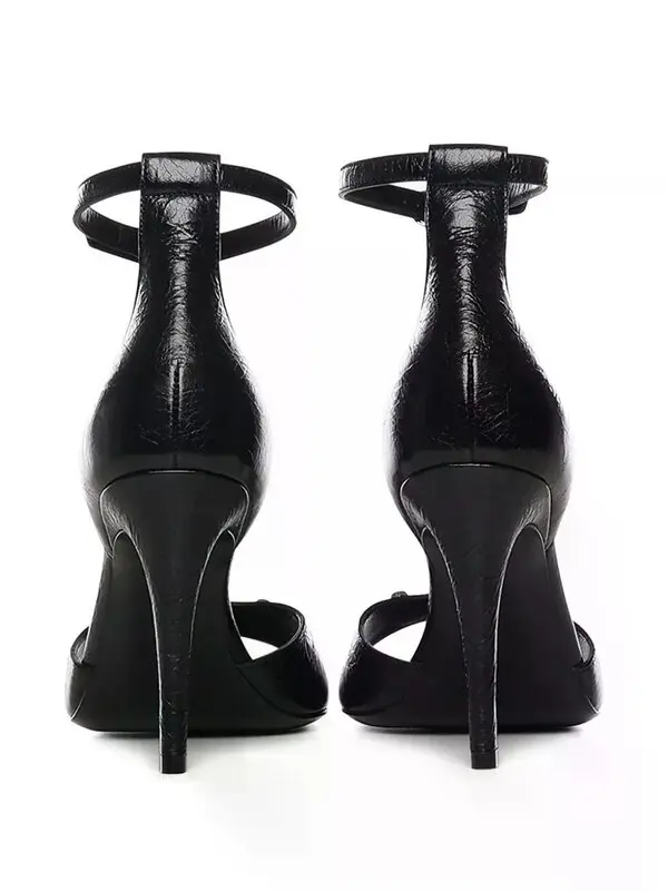 Balenciaga City Uptown Ankle-strap Sandals - Black