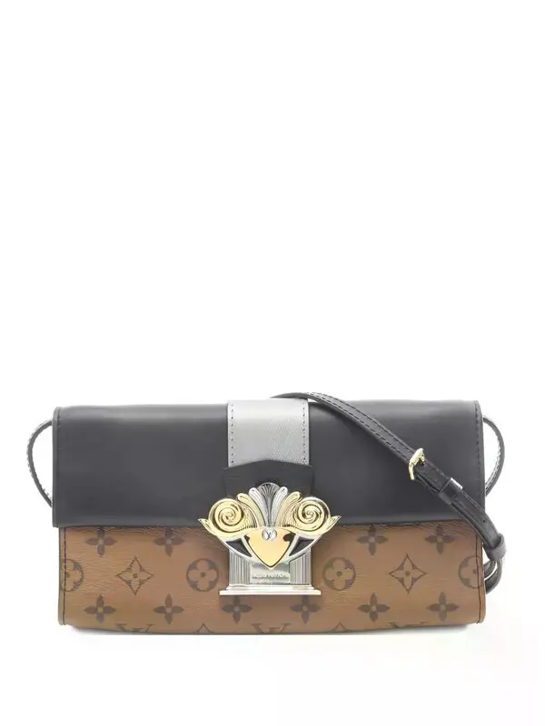 LOUIS VUITTON 2017 Column Reverse Monogram Pochette Bag