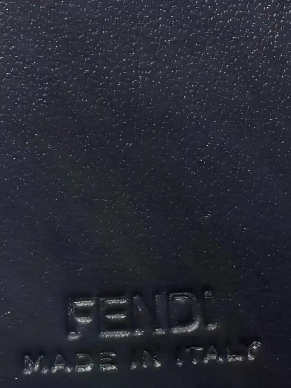 Fendi 2020s Baguette Micro Jacquard Trifold Wallet - Blue