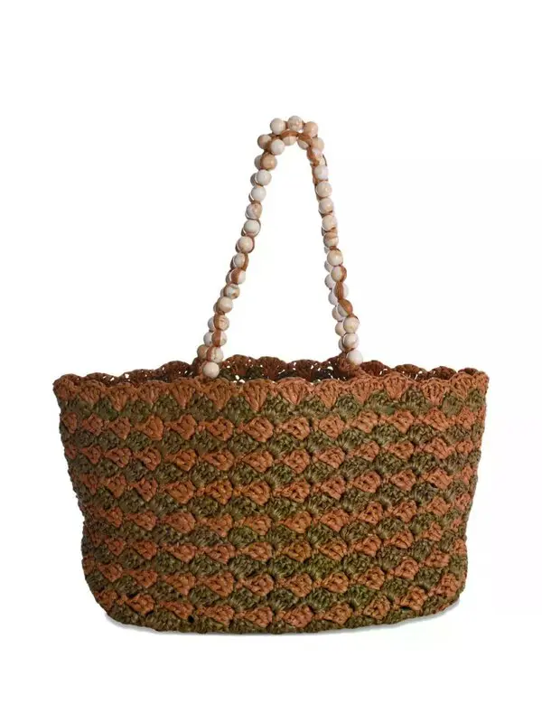 0711 TBILISI Capri Beaded Beach Bag