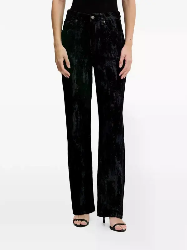 Sisley Textured Straight-leg Jeans
