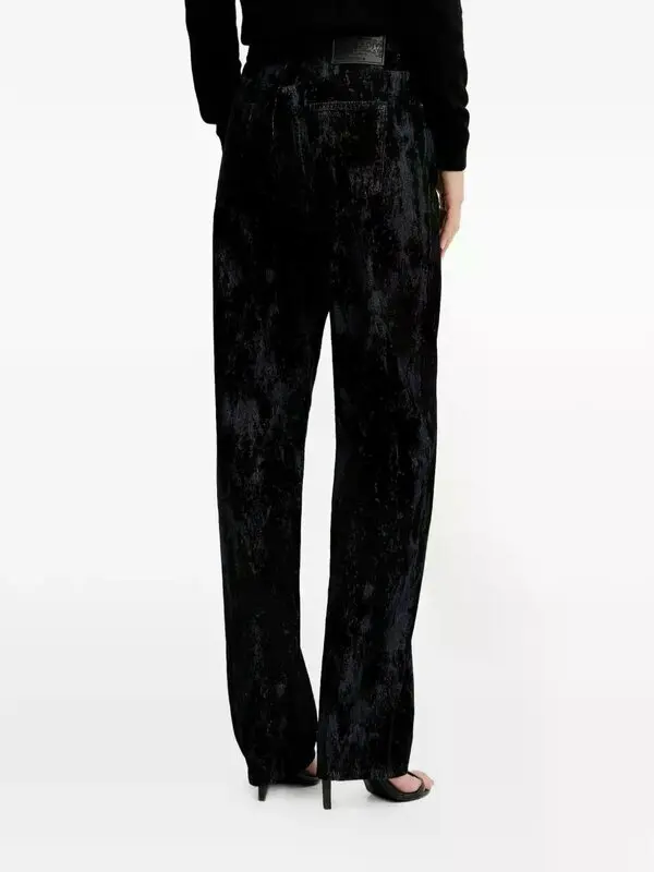 Sisley Textured Straight-leg Jeans