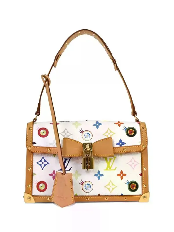 LOUIS VUITTON X Takashi Murakami 2003 Pochette Eye Miss You Shoulder Bag - White