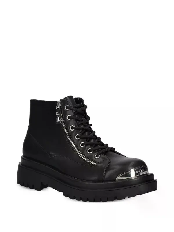 Just Cavalli Side-zip Lace-up Boots