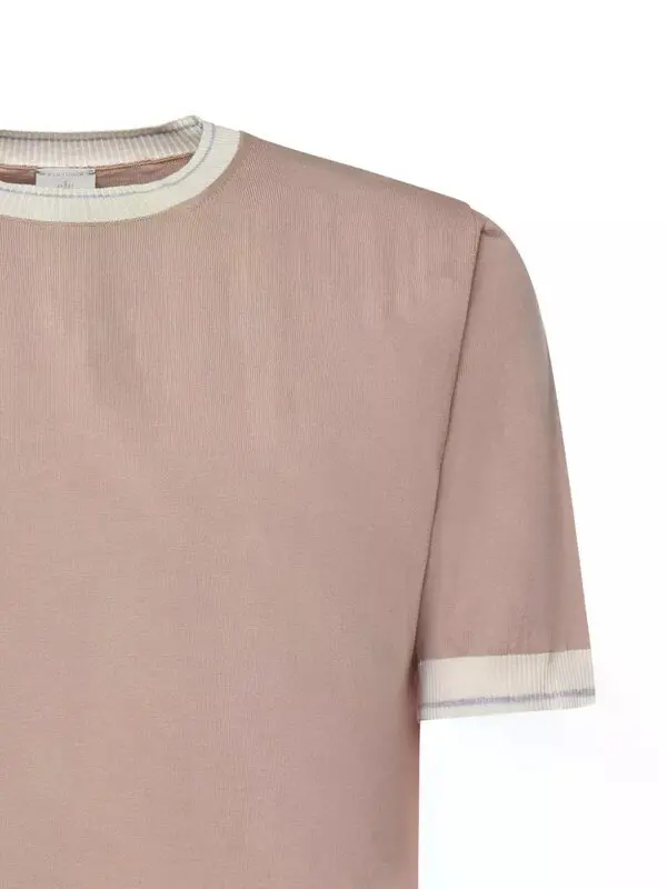 Eleventy Contrast-trim T-shirt