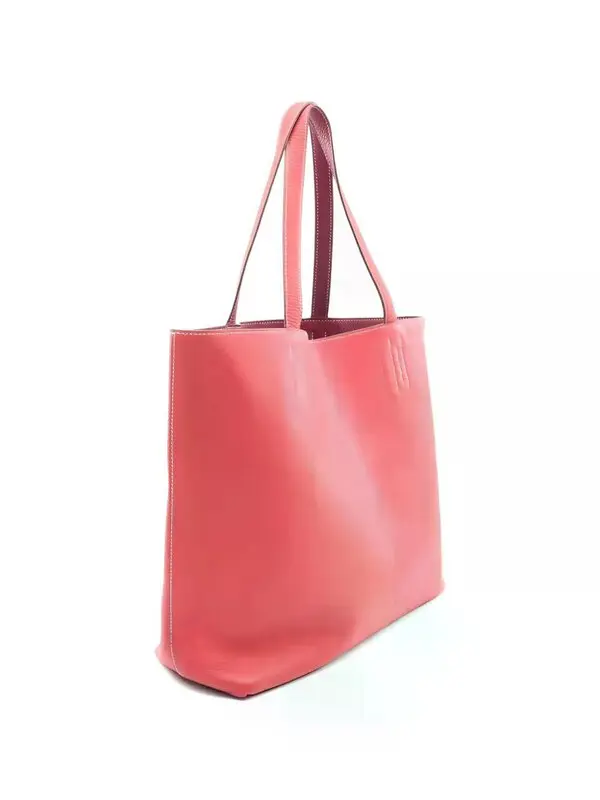 Hermès 2011 45 Leather Tote Bag - Red