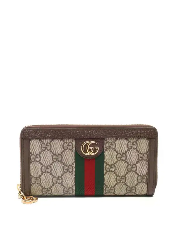 Gucci 2010s Ophidia Zip Wallet - Neutrals