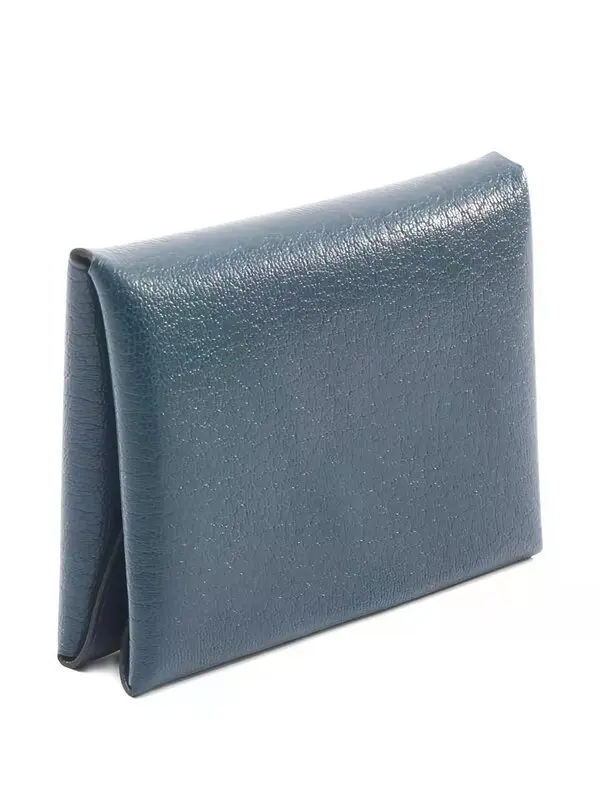 Hermès 2023 Calvi Duo Leather Card Holder - Blue