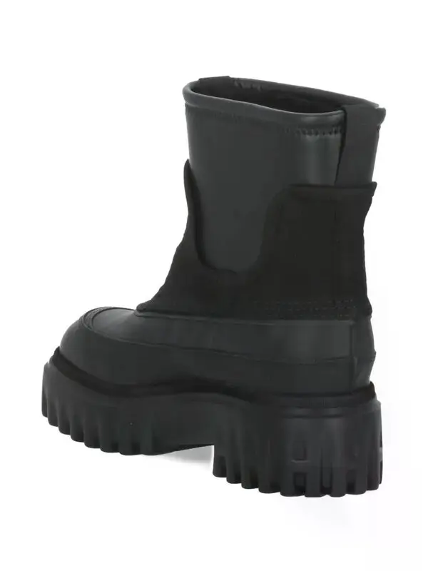 Hogan Embossed Logo Raised Sole Boots