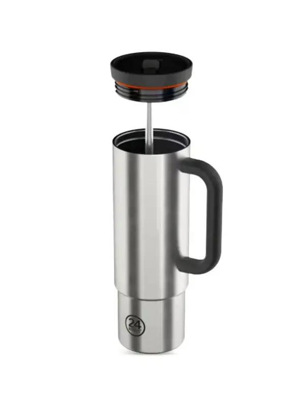 24BOTTLES Brushed Handle Straw Cup