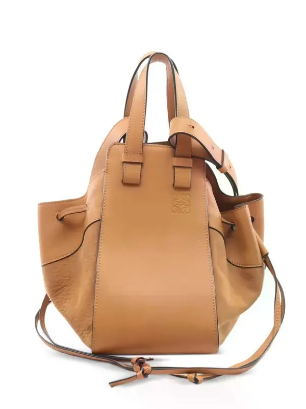 Loewe 2010s Small Hammock Drawstring Tote Bag - Brown