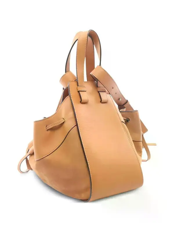 Loewe 2010s Small Hammock Drawstring Tote Bag - Brown