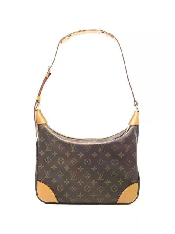 LOUIS VUITTON 2004 Pm Boulogne Monogram Shoulder Bag - Brown