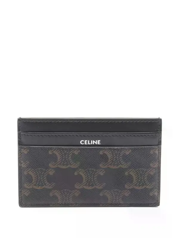 Celine 2020s Leather Card Holder - Black