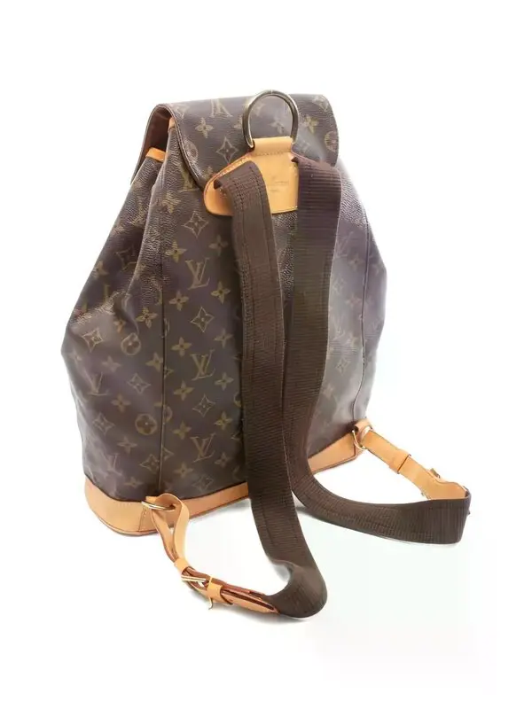 LOUIS VUITTON 1996 Gm Montsouris Monogram Canvas Backpack