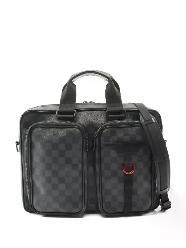LOUIS VUITTON Damier Leather Briefcase - Grey