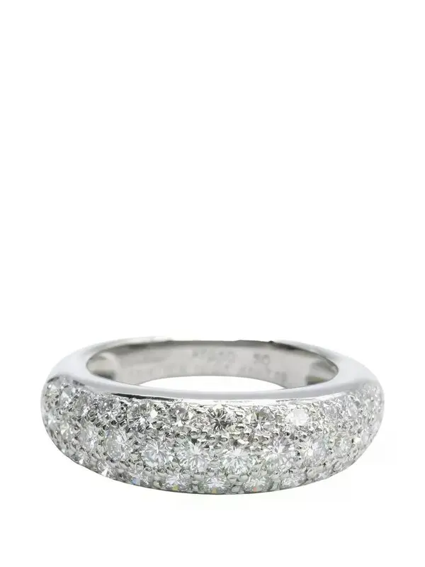 CARTIER 2010s Mimi Pavé Diamond Ring - Silver