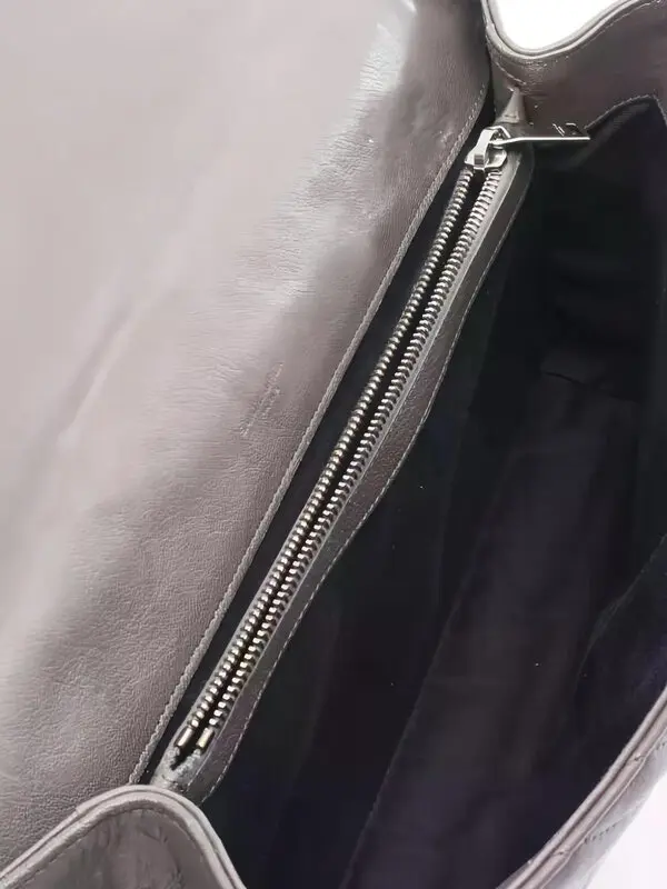 Saint Laurent 2010s Monogram Leather Handbag