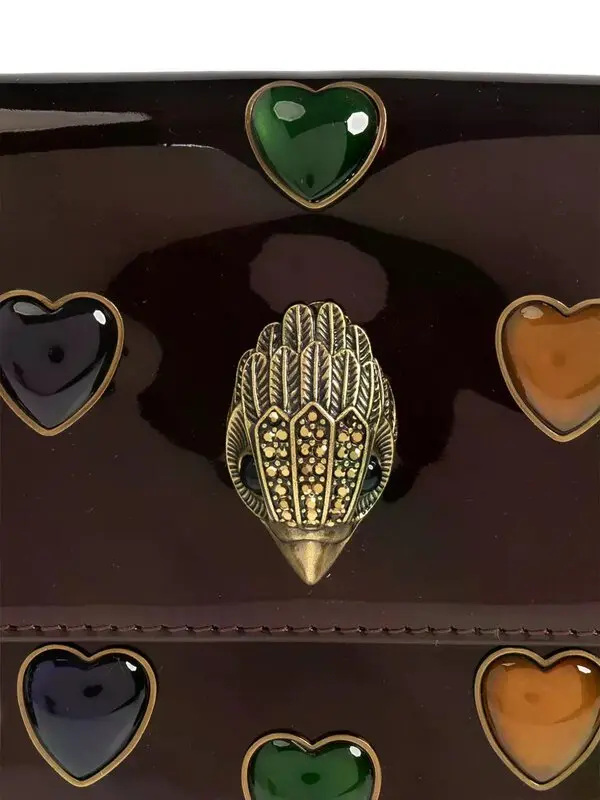 Kurt Geiger Heart Embellished Shoulder Bag - Brown