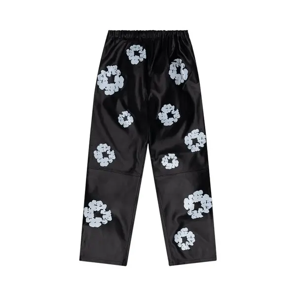 DENIM TEARS Leather Cotton Wreath Sweatpants