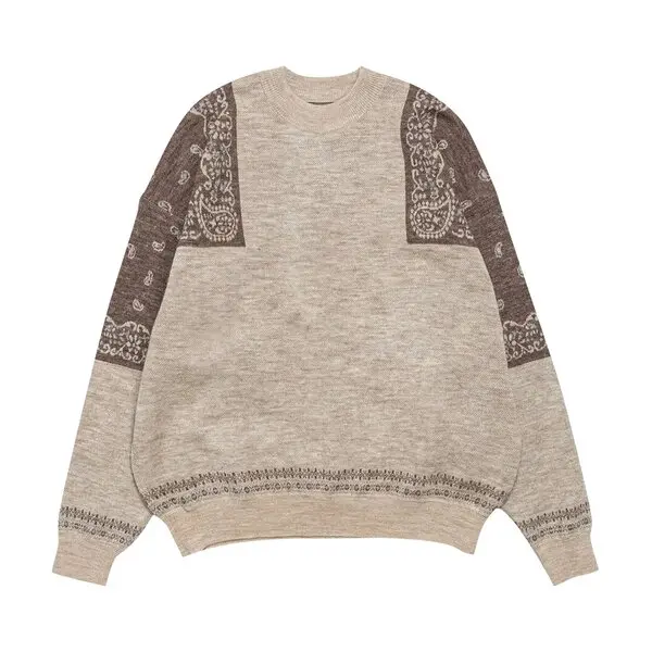 Kapital 12g Wool Bandana Crew Sweater
