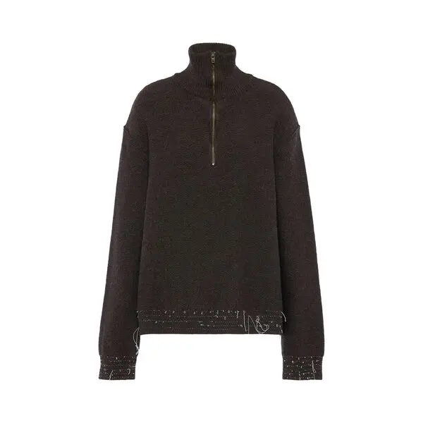 MAISON MARGIELA Quarter Zip Top
