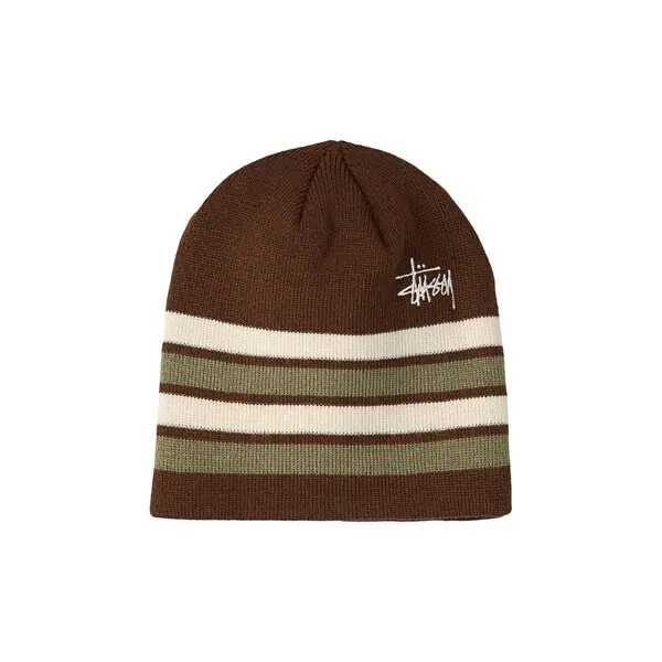 StÜssy Striped Skullcap - Brown