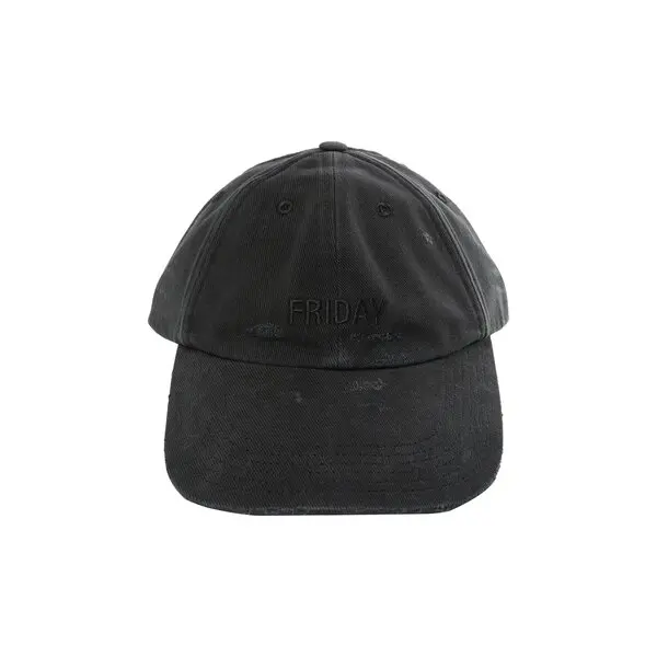 Vetements Friday Distressed Cap - Black