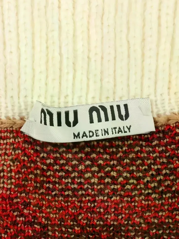 Miu Miu 2010s Check Sequin Top